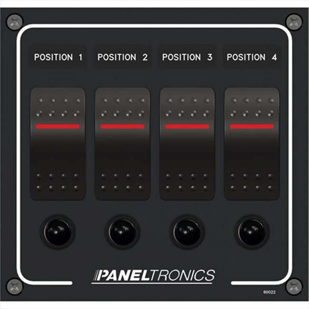 Paneltronics Waterproof Panel - DC 5-Position Illuminated Rocker Switch ...