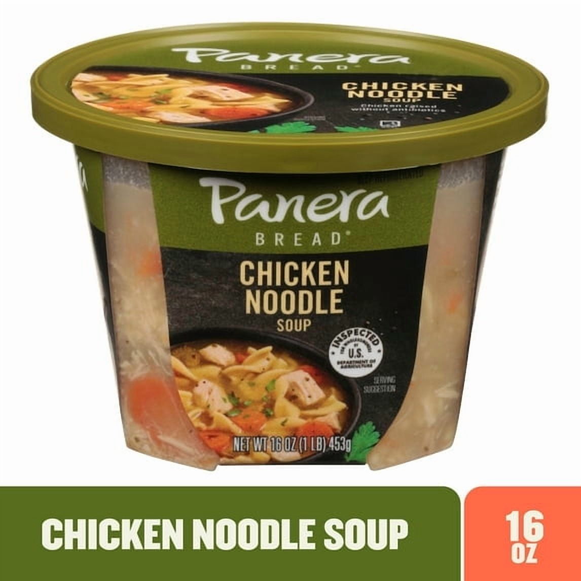 Panera Bread Ready-to-Heat Chicken Noodle Soup, 16 oz Soup Cup ...