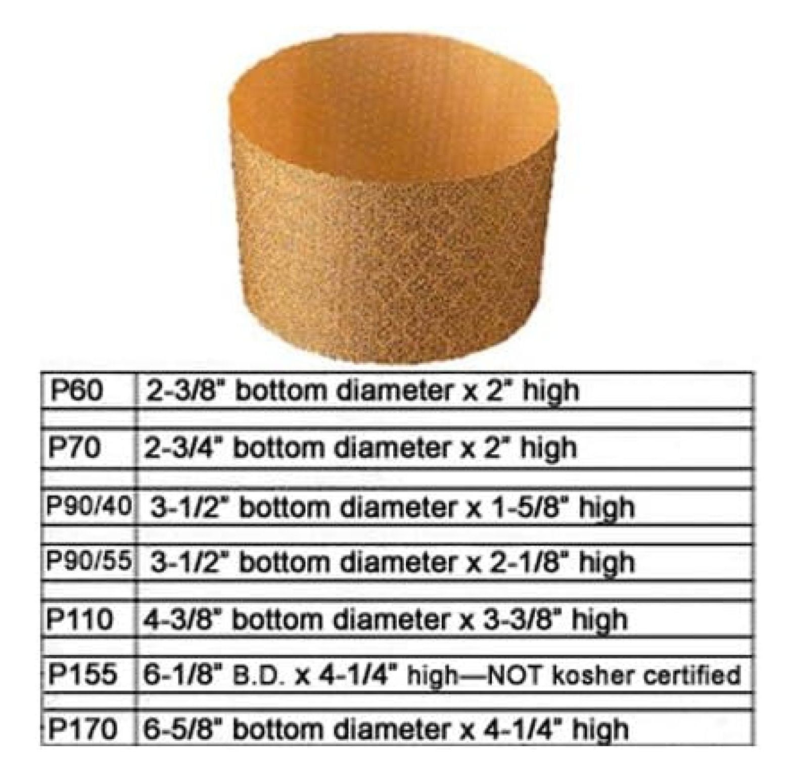 Panettone Mold - P90/40, 100 Pieces - Walmart.com