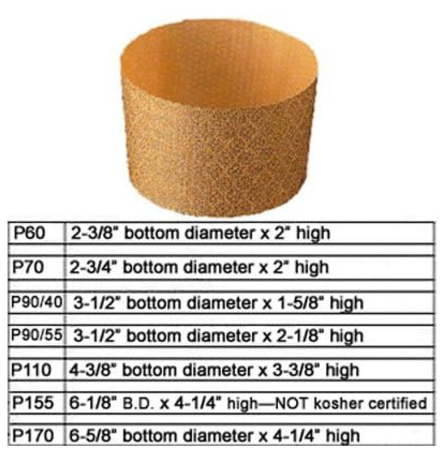 Panettone Mold - P90/55, 100 Pieces - Walmart.com