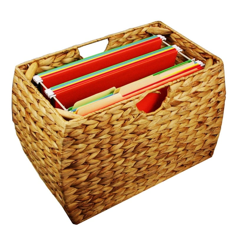Pangaea Home & Garden Stylish Seagrass Basket for Filing & Storage with ...