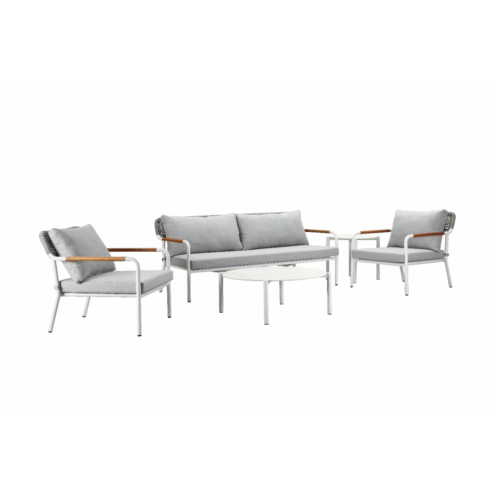 Pangea Home Modern Aluminum Resort Patio Sofa Set - Walmart Business ...