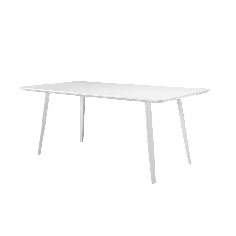 Pangea Home Hal Dining Table Lacquer White - Walmart.com