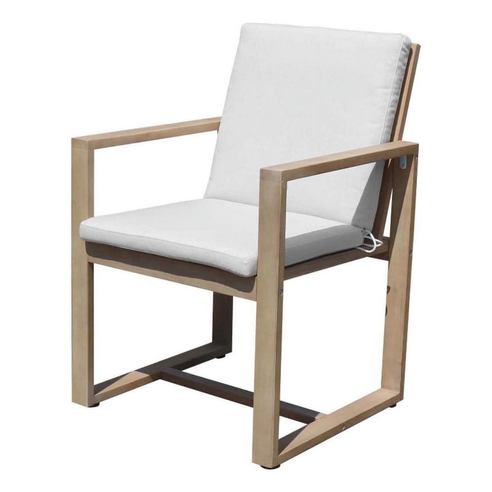 Pangea Home Harbor 35" Modern Acacia Wood Dining Chair in Natural ...
