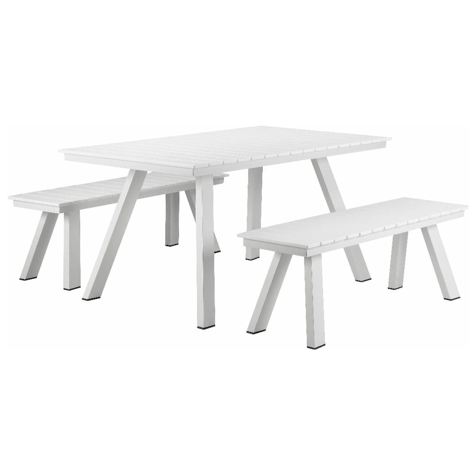 Pangea Home Jack 3 Piece Aluminum and Resin Outdoor Dining Set ...