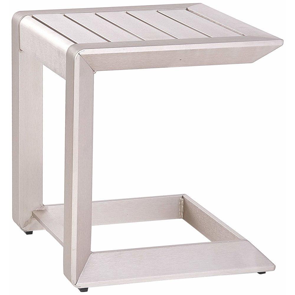 Pangea Home Leaf Side Table In Aluminum - Walmart.com