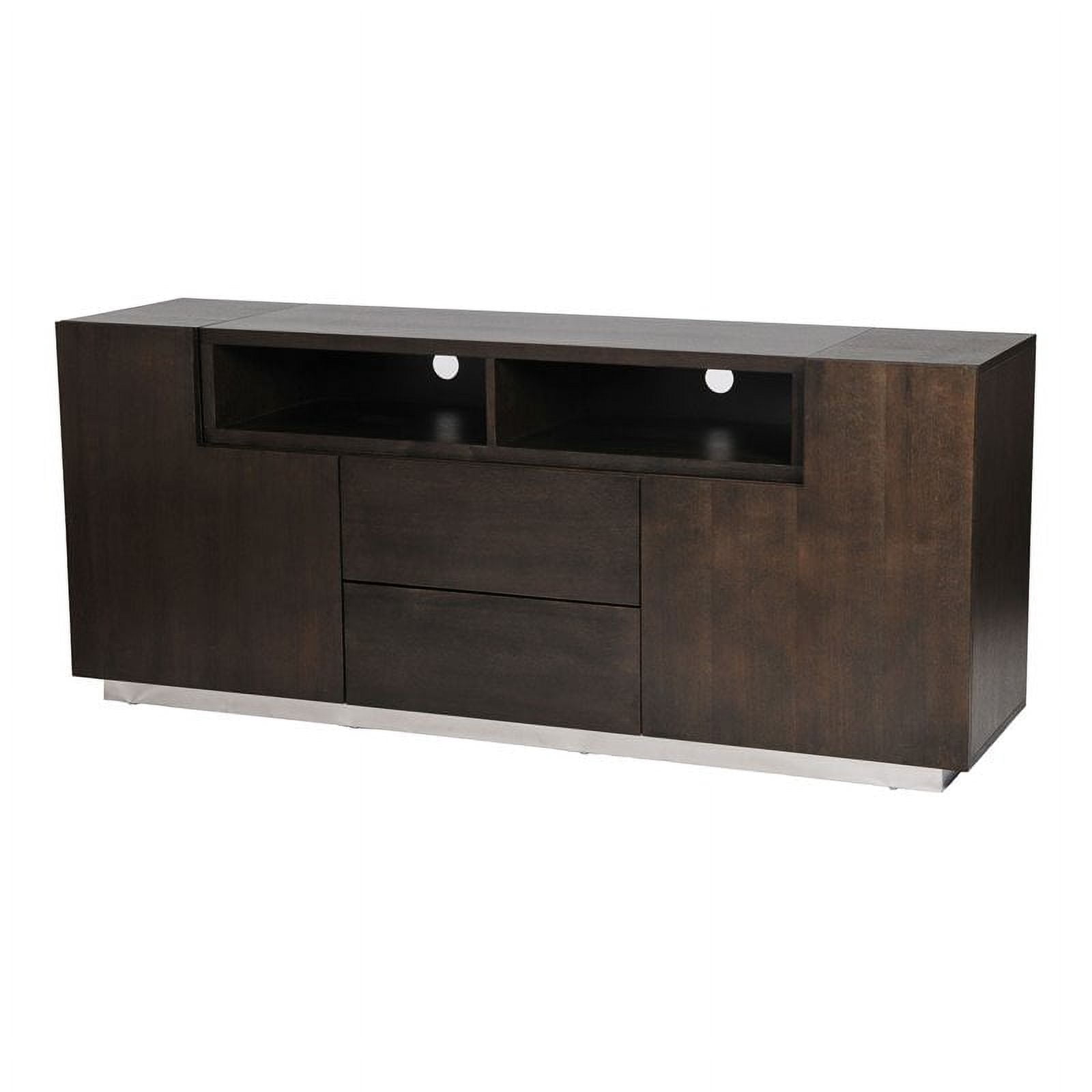 Pangea Home Matrix 30" Tall Modern Wood Veneer Buffet in Espresso ...