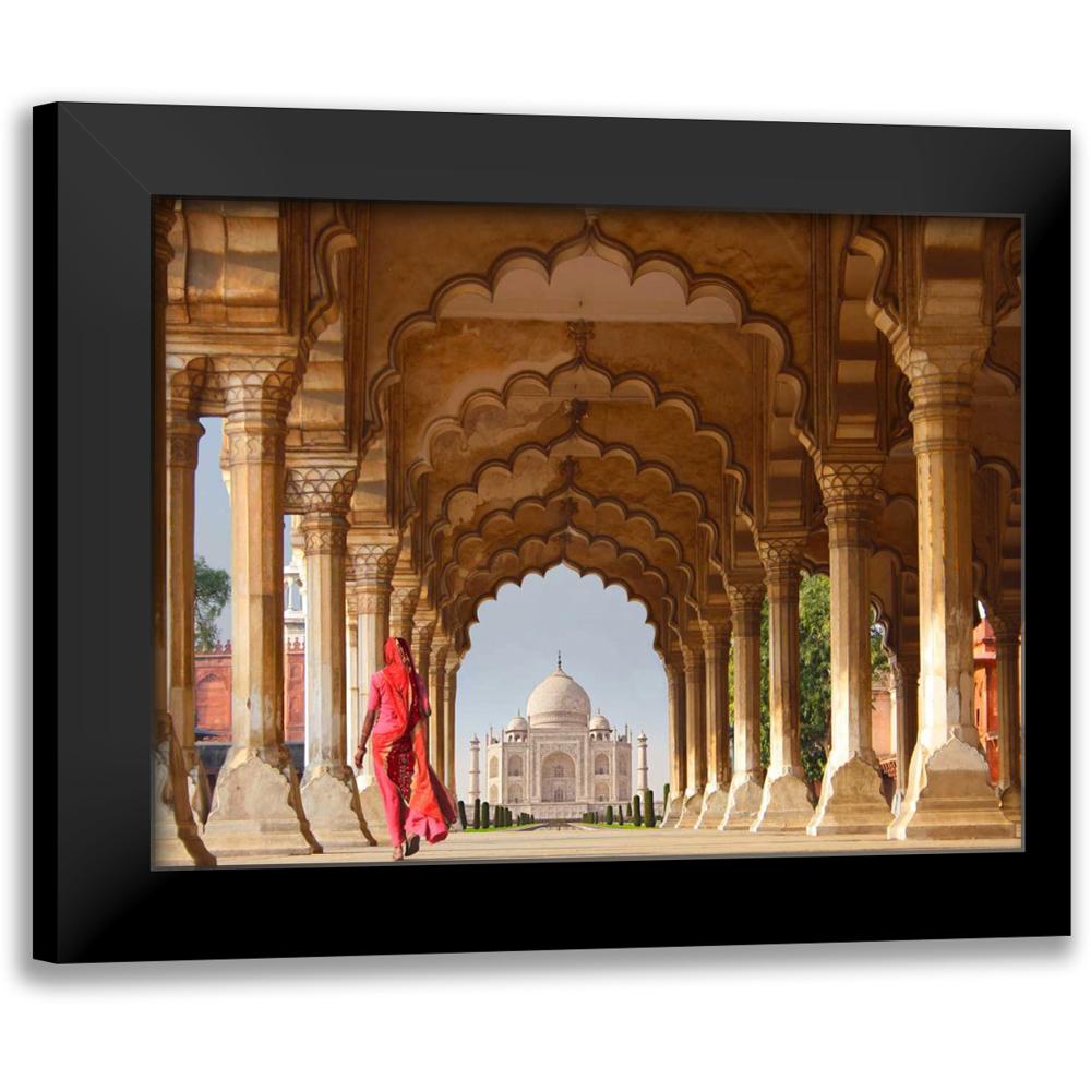 Pangea Images 18x15 Black Modern Framed Museum Art Print Titled - Woman ...