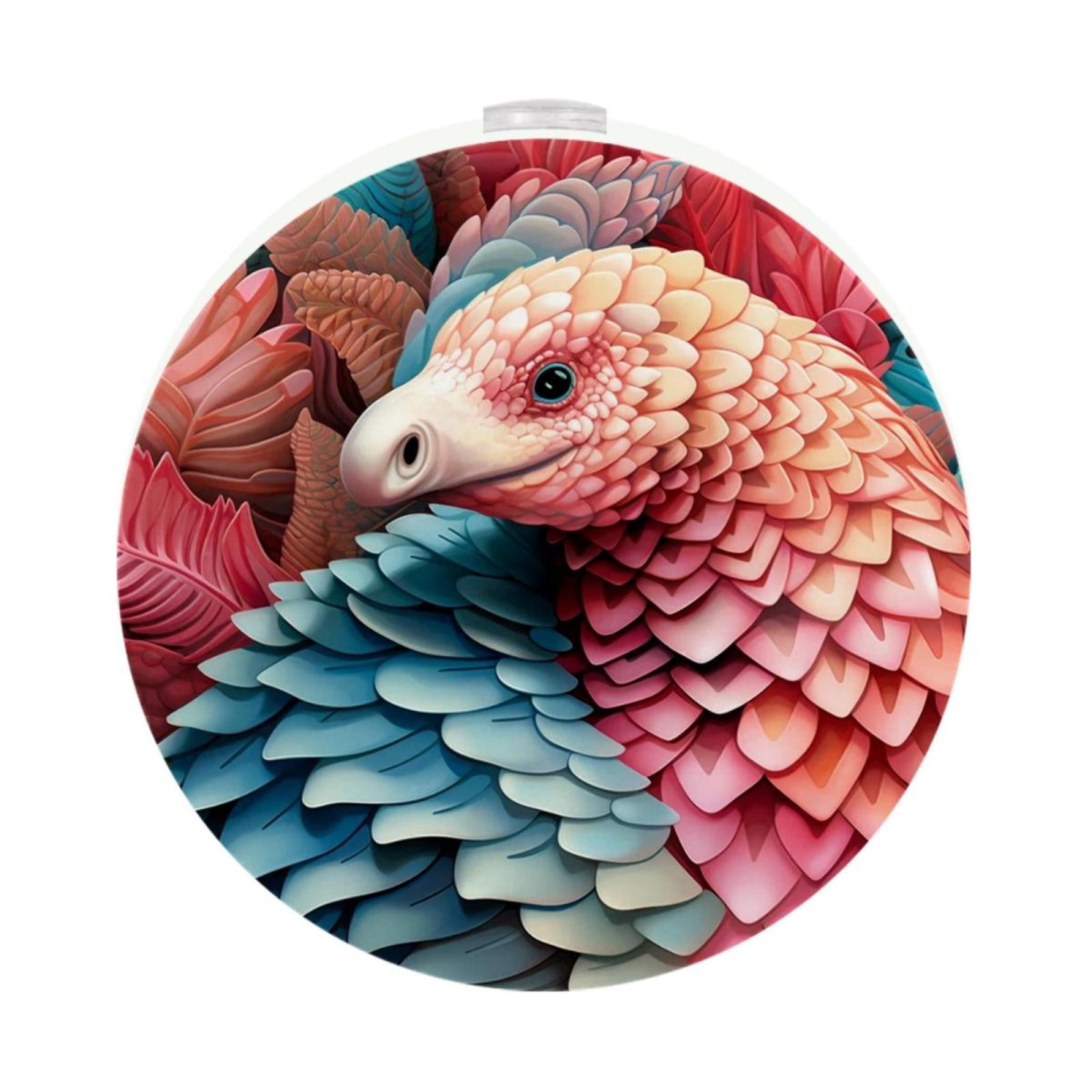 Pangolin Bright and Compact LED Round Night Light - Set of 2, Energy ...