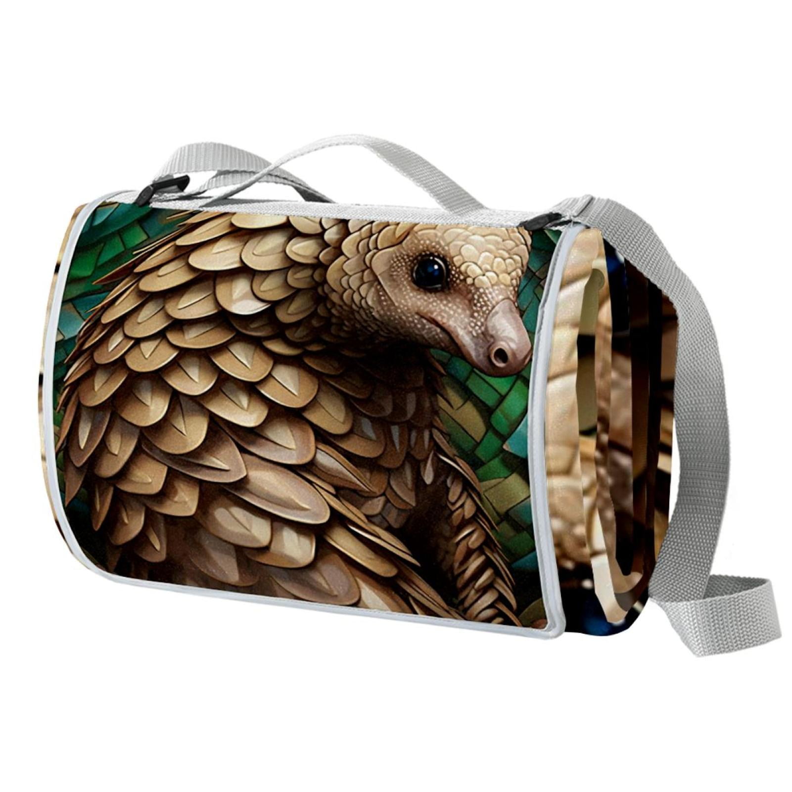 Pangolin Canvas Picnic Blanket Outdoor Waterproof Portable Mat for ...