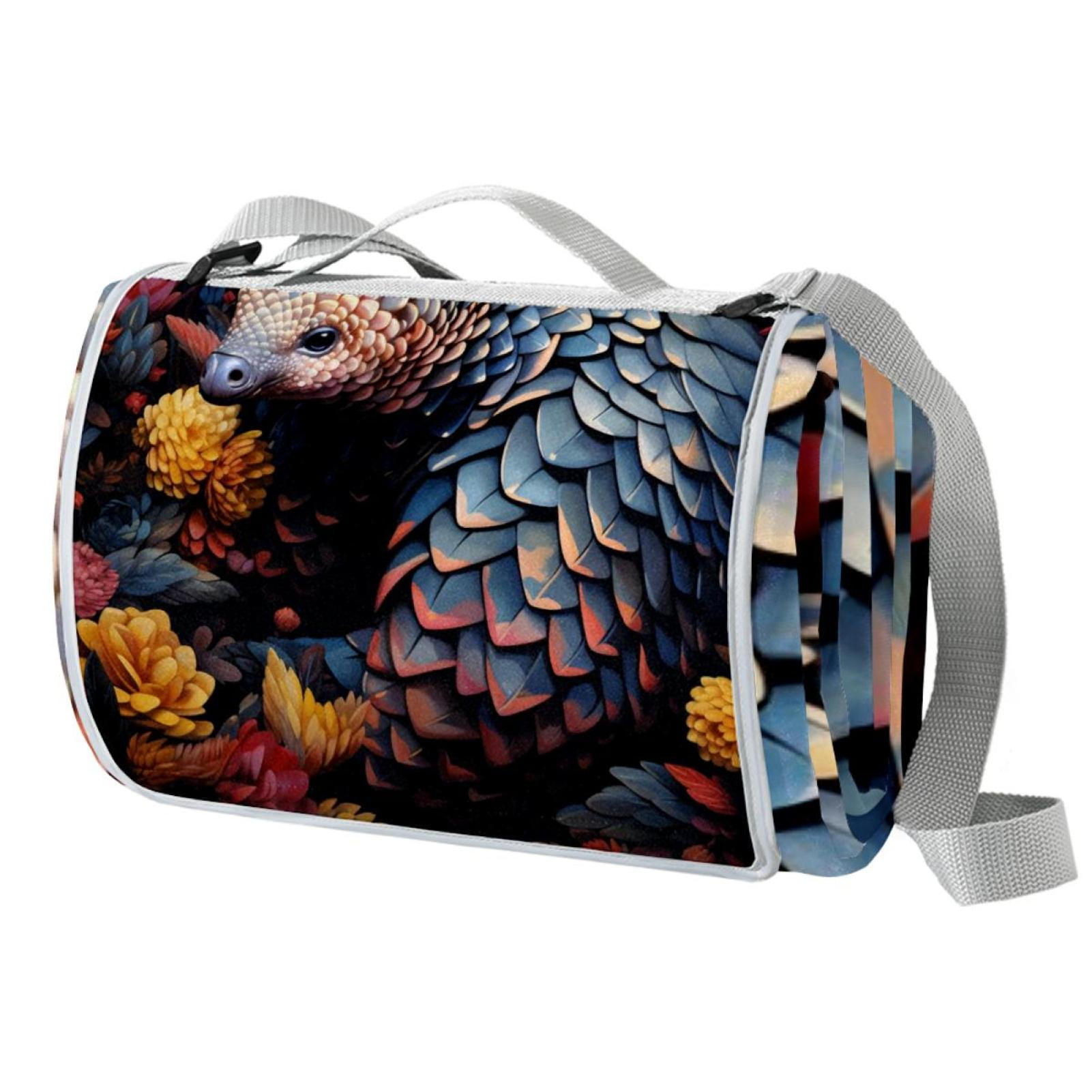 Pangolin Canvas Picnic Mat for Outdoor Activities and Beach Trips with ...