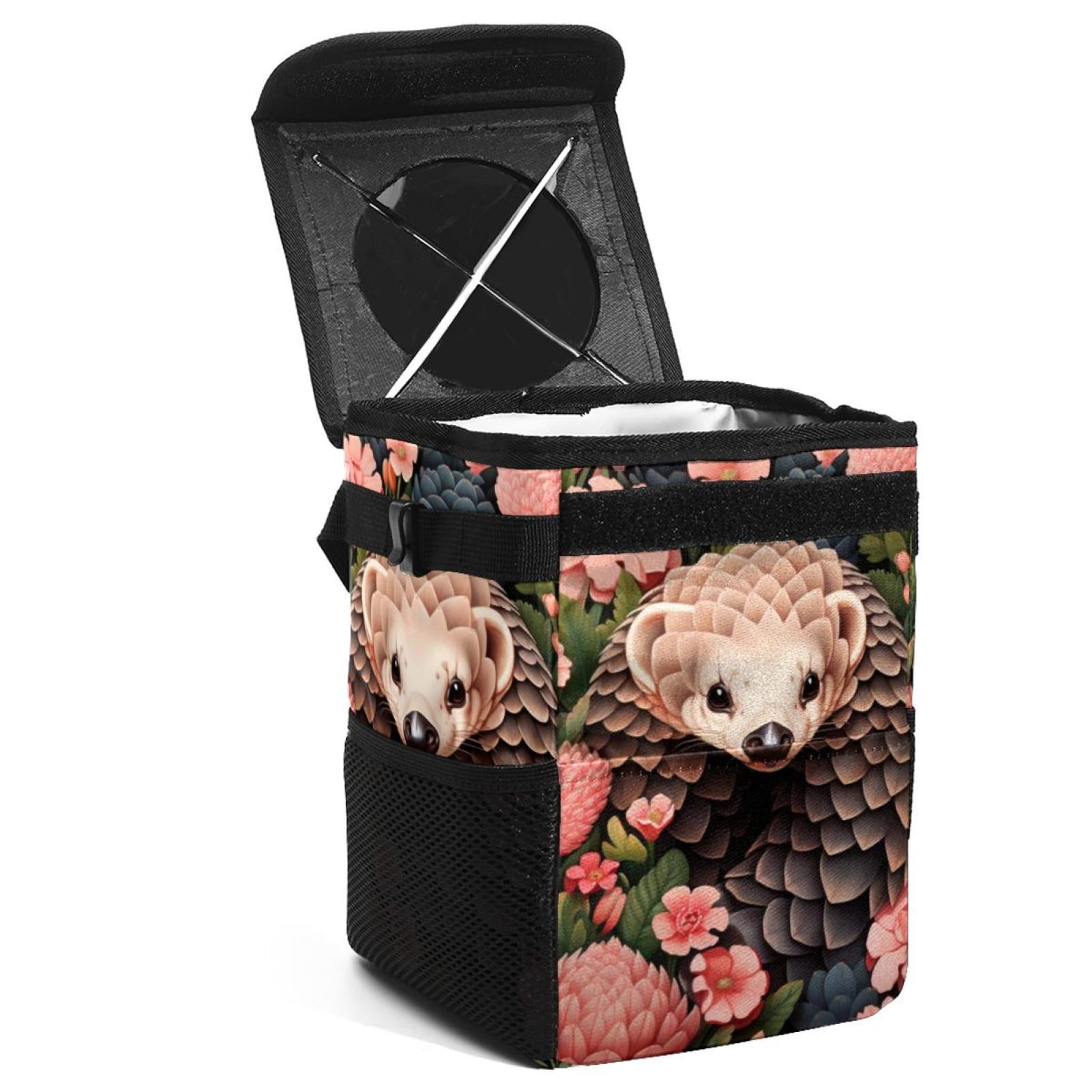Pangolin Car Trash Can: Foldable with Lid, Leak-Proof, Hanging Storage ...