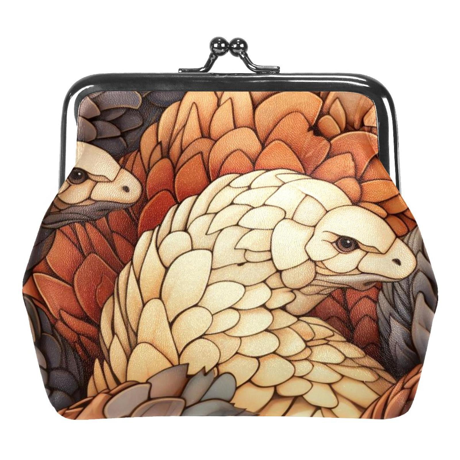 Pangolin Coin Purse, Kiss Lock Coin Purse, Large Capacity Coin Pouch ...