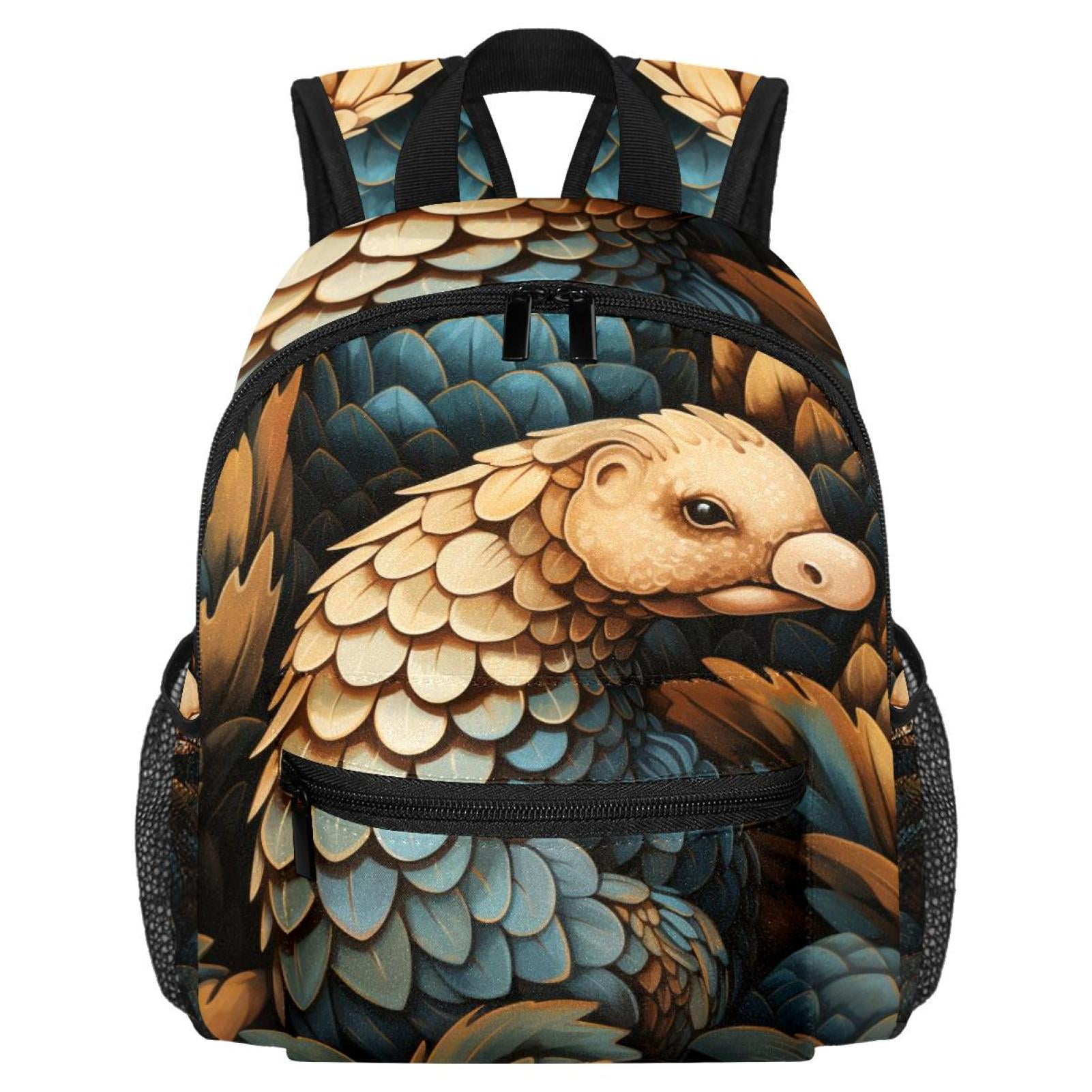 Pangolin Cute Book Bag with Adjustable Shoulder Strap, Large Capacity ...