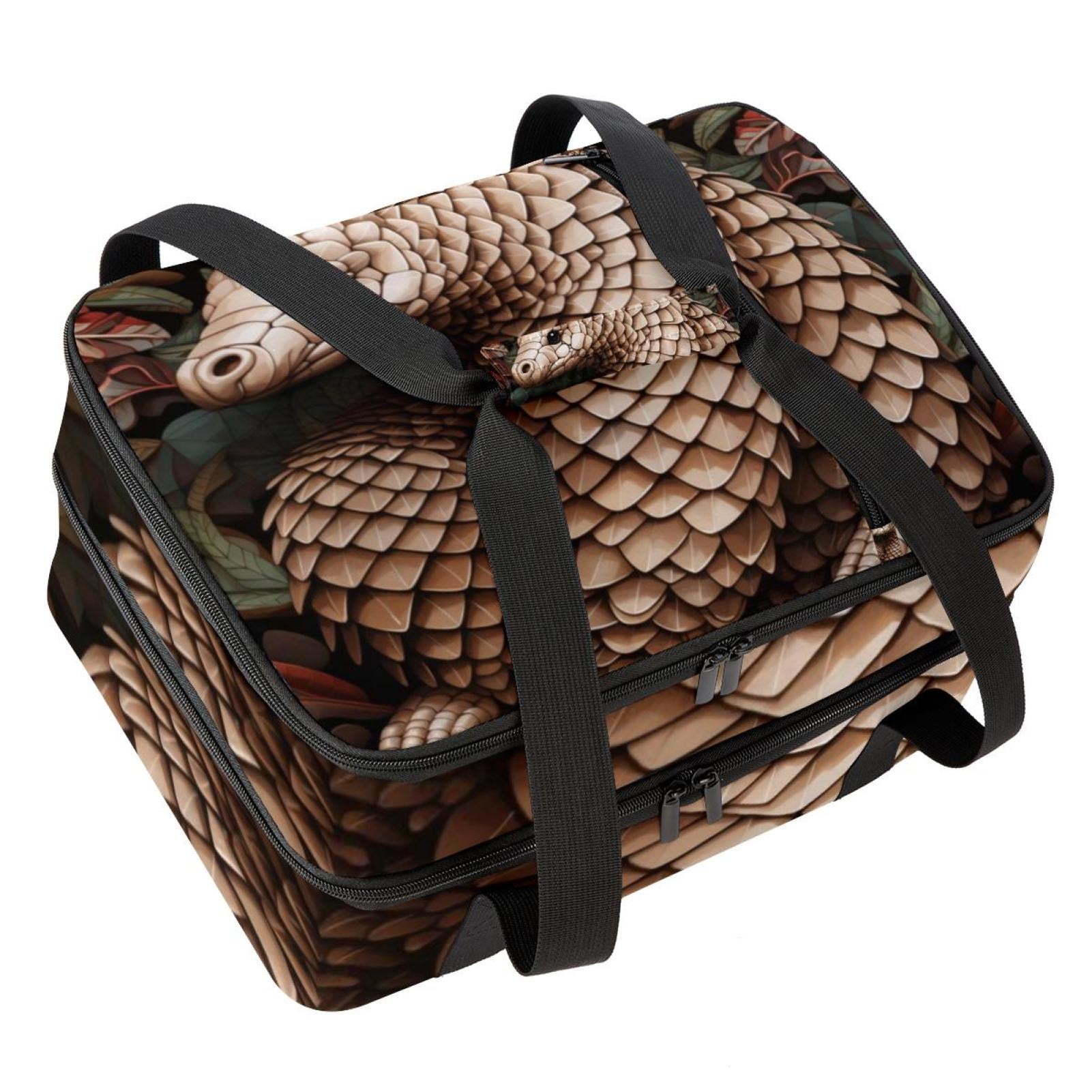 Pangolin Double Layered Insulated Lunch Bag with Two Compartments ...