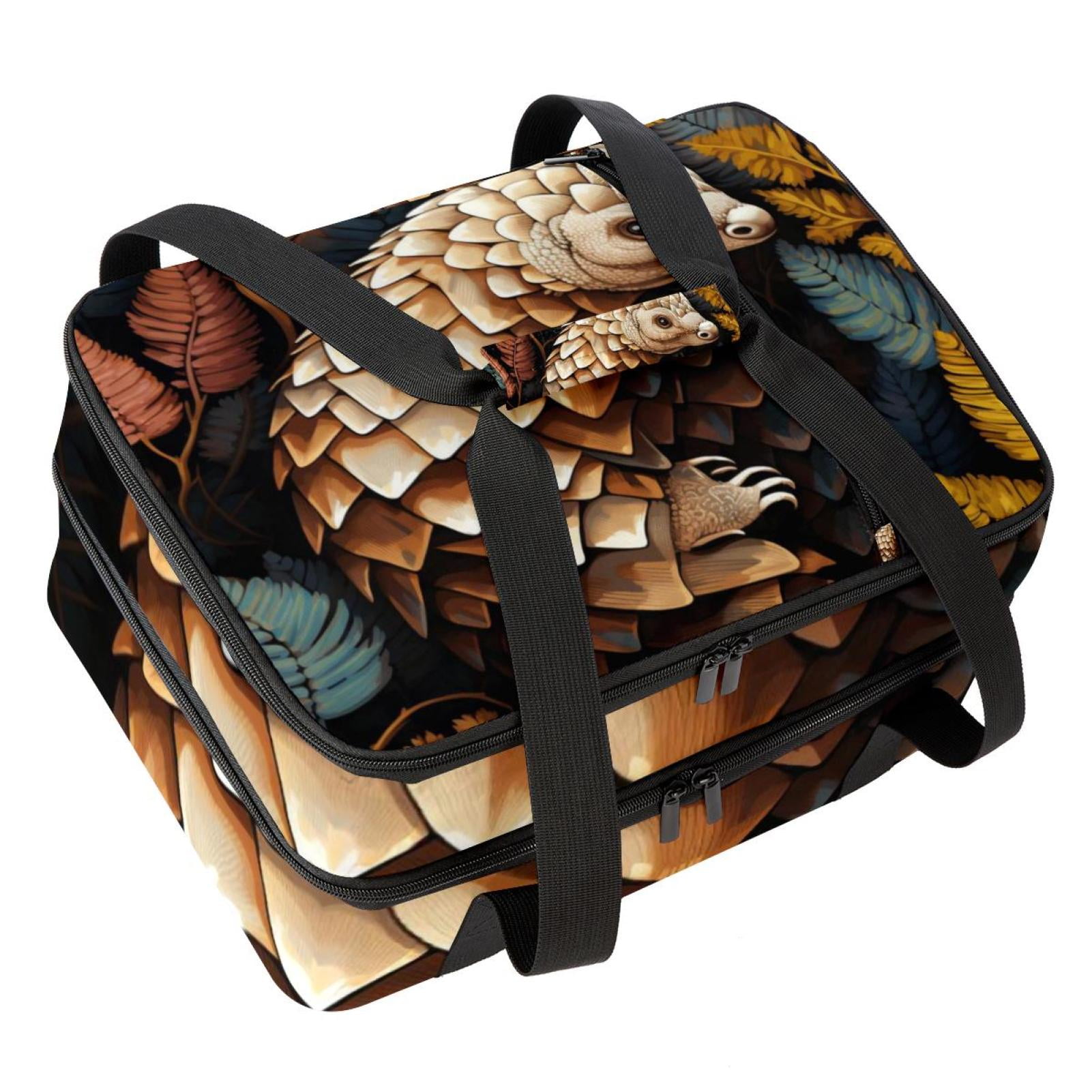 Pangolin Double Layered Insulated Refrigerated Lunch Bag with Large ...