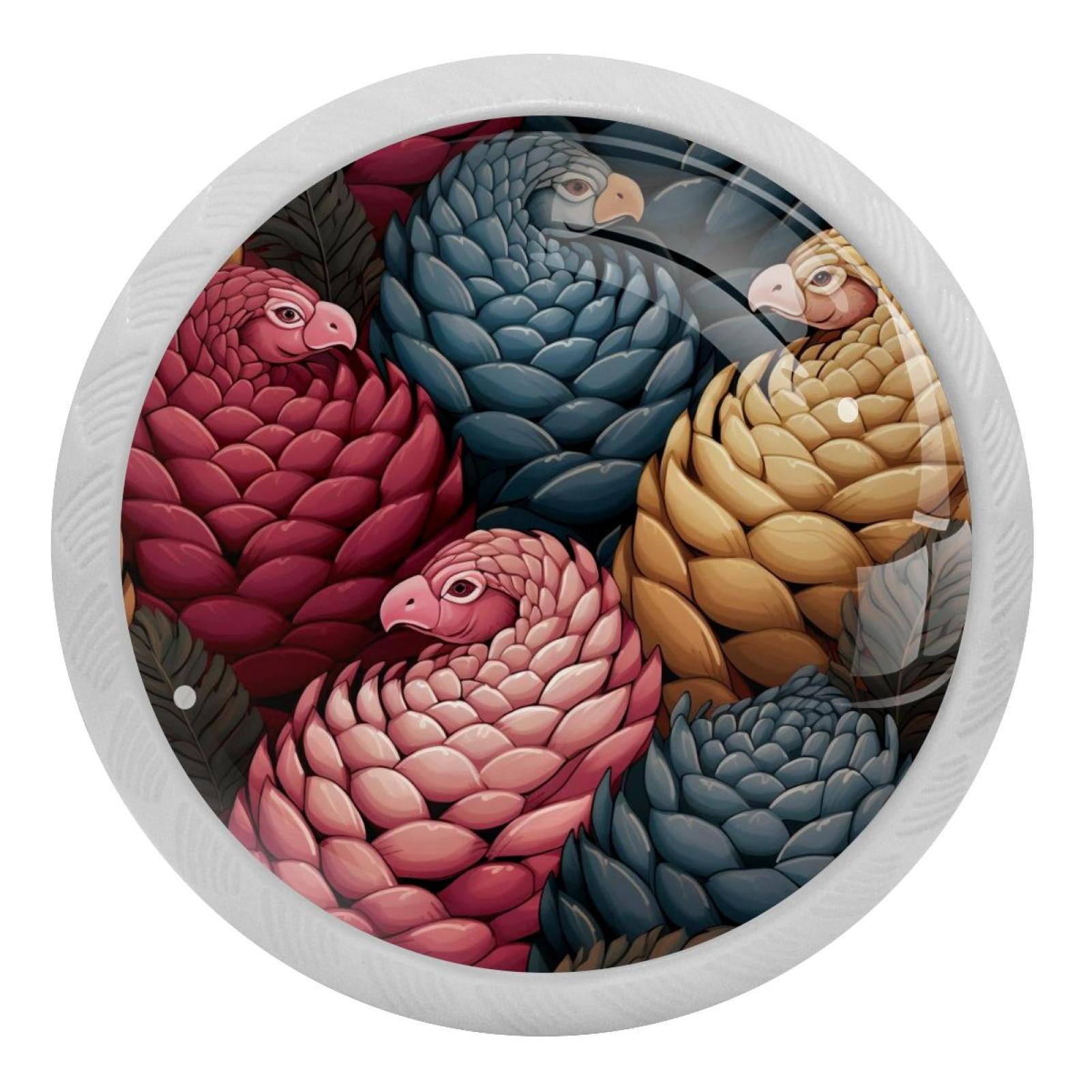 Pangolin Fluorescent Drawer Pulls with Screws: Round 4-Pack, Glow-in ...