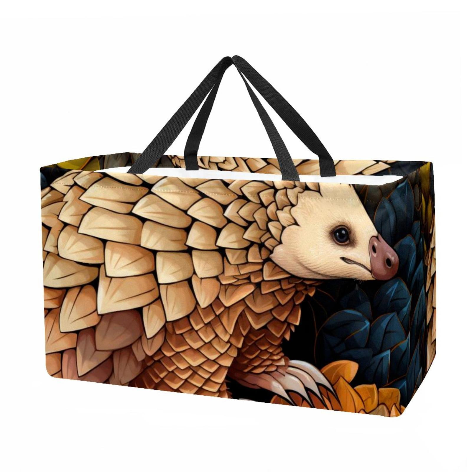 Pangolin Large Capacity Reusable Foldable Oxford Cloth Storage Basket ...
