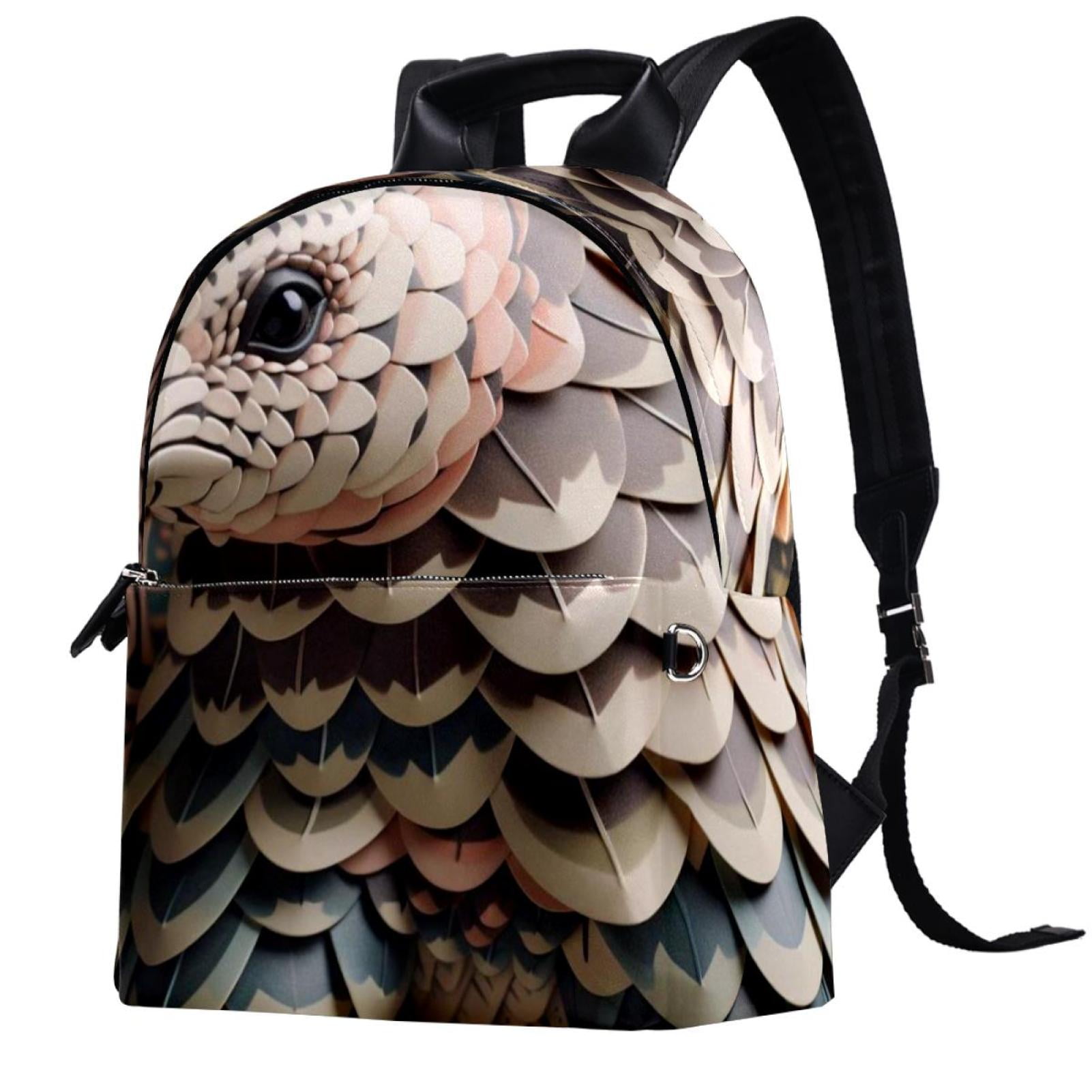 Pangolin Leather Laptop Bag Travel Backpack Diaper Backpack Lightweight ...