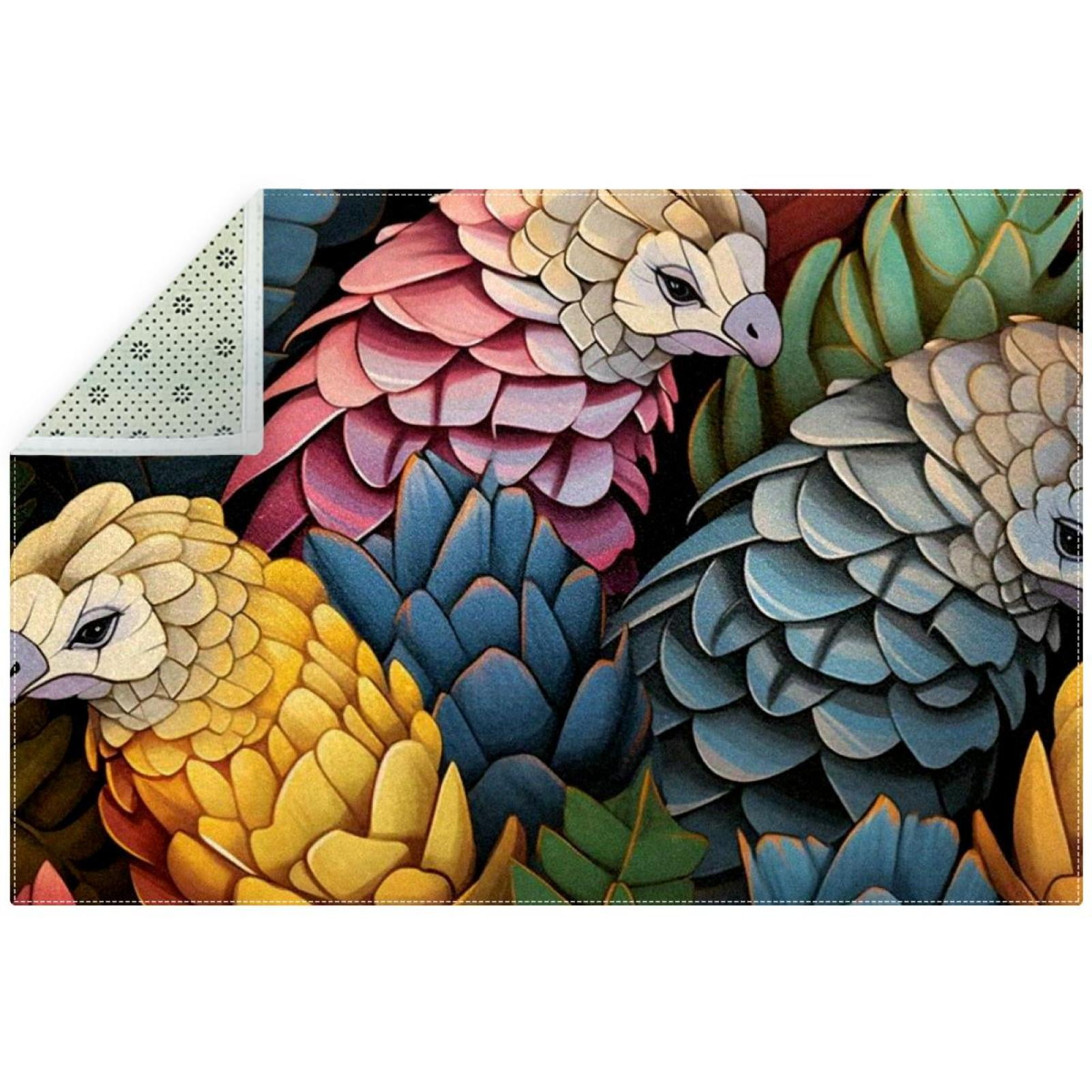 Pangolin Polyester Right-Angle Office Mat for Professional Workspaces ...