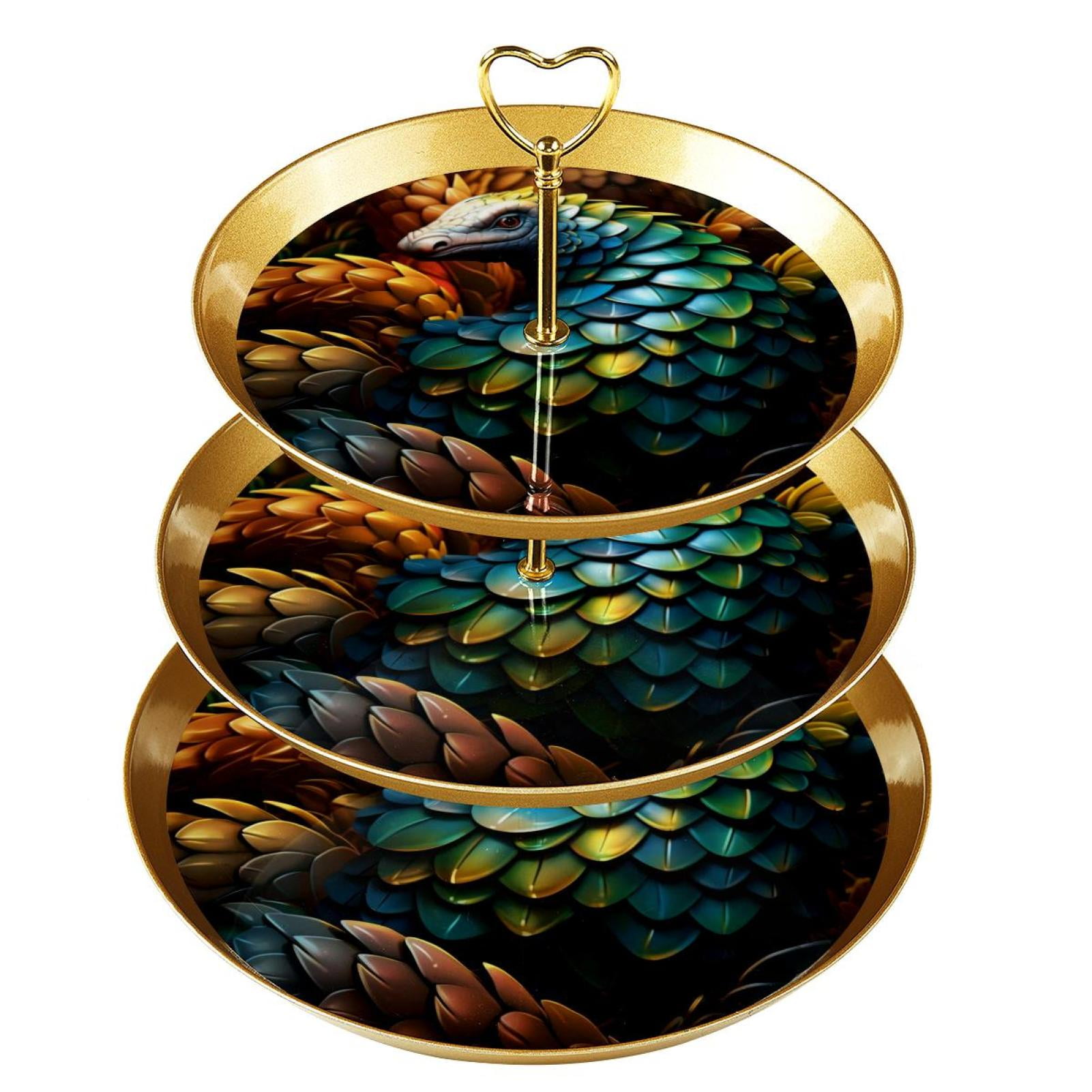 Pangolin Premium Plastic Discs Dessert Table Display Stand - 32cm ...