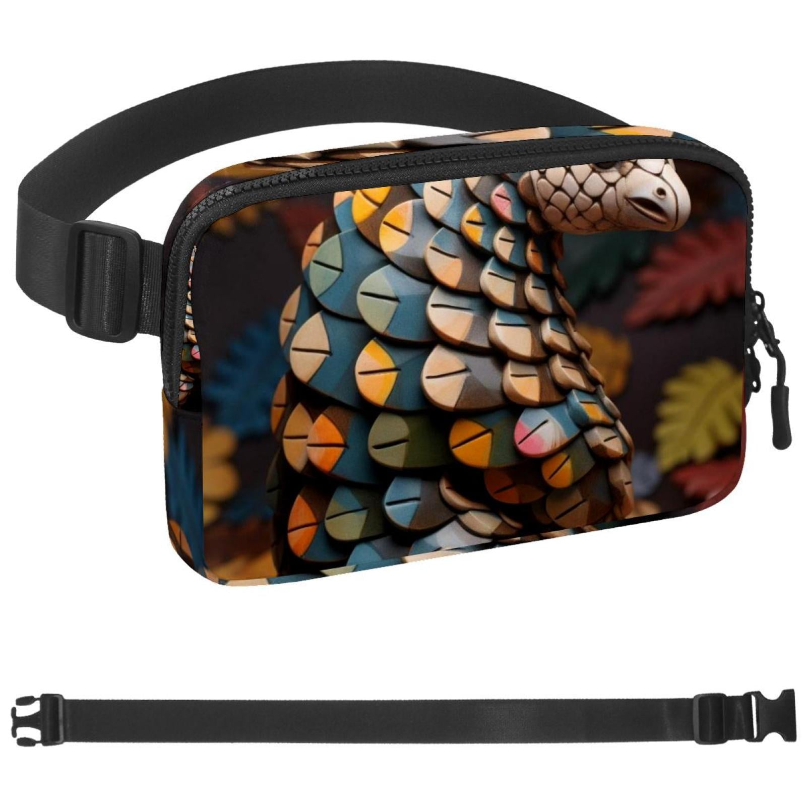 Pangolin Running Belt Bag,Adjustable Fanny Waist Pack Phone Holder for ...
