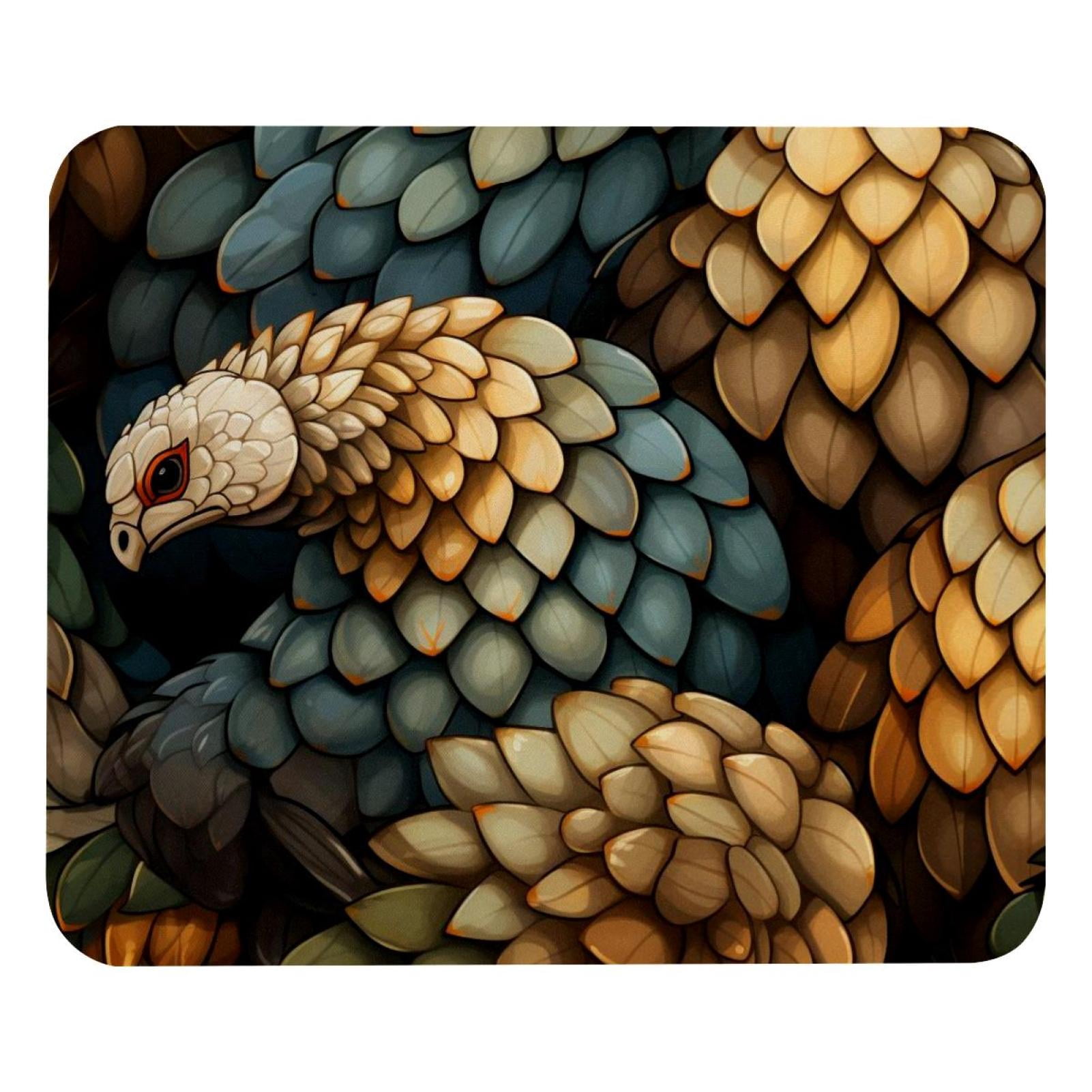 Pangolin Scales Small Mousepad, Non-Slip Mouse Pad, Office Desk Mat ...