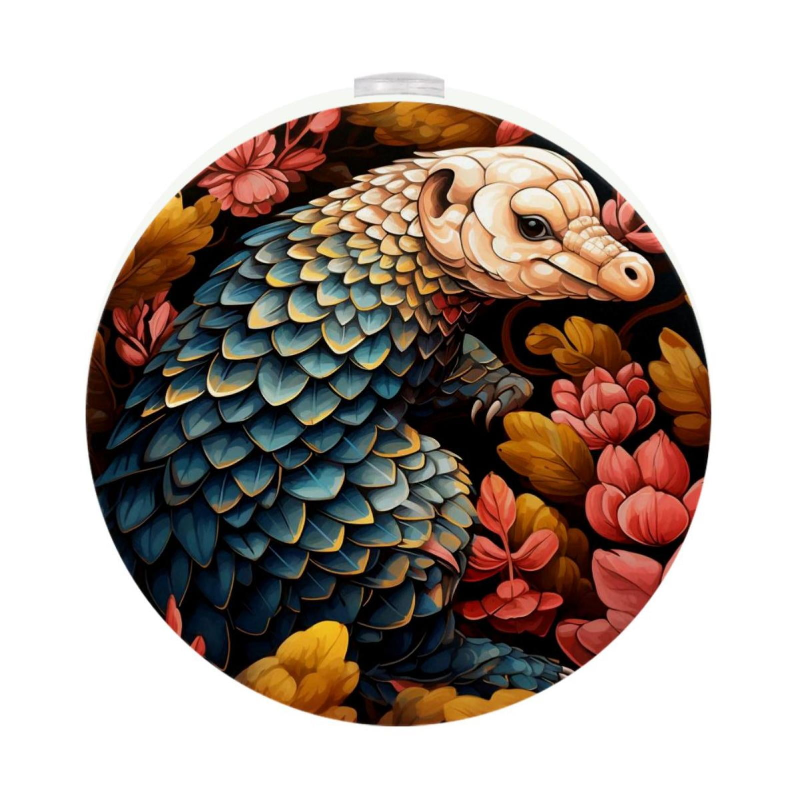 Pangolin Set of 2 LED Round Night Lights for Brightening up your Space ...