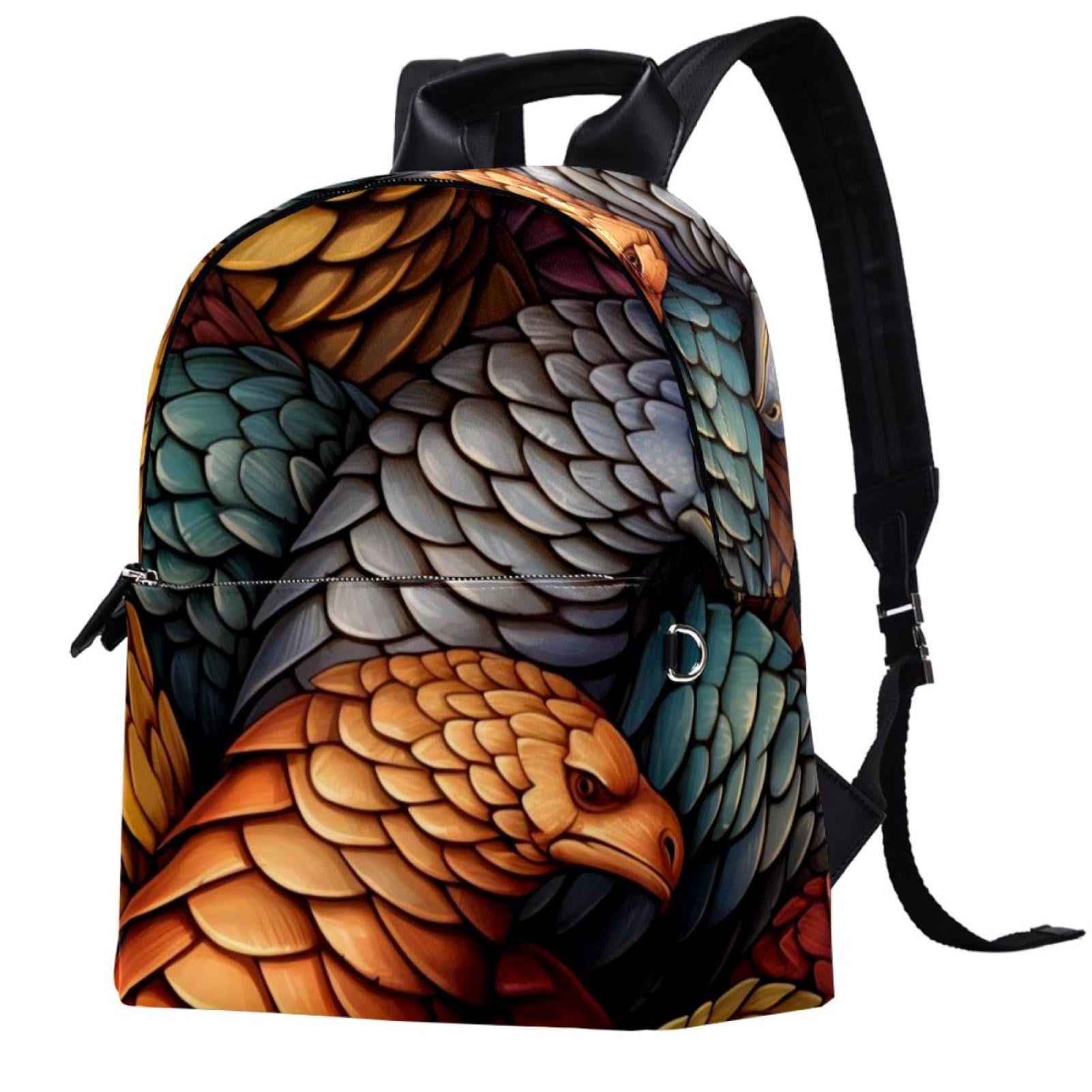 Pangolin Stylish Leather Smart Backpack with Adjustable Shoulder Straps ...