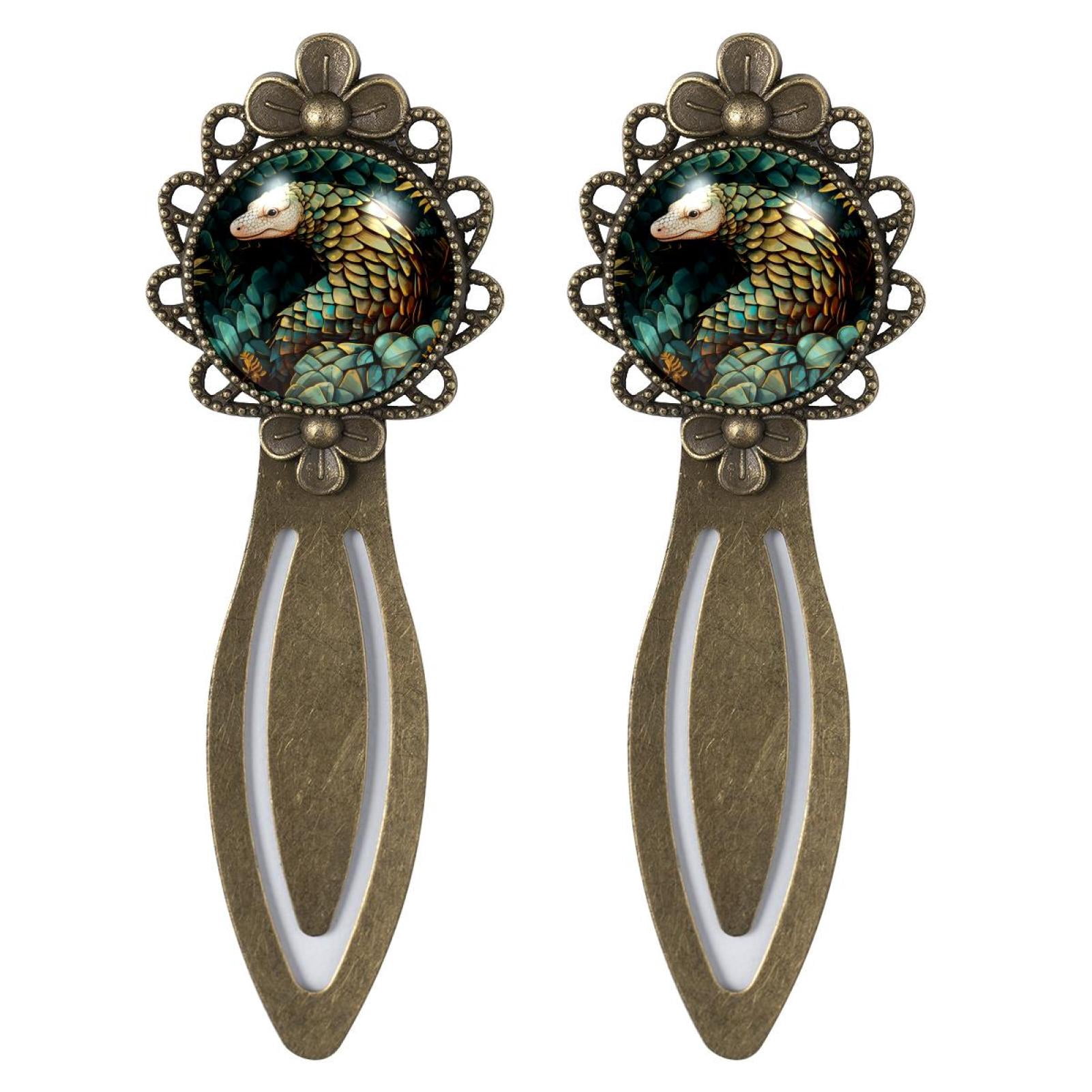 Pangolin Vintage Copper-Colored Lace Bookmarks - Set of 2 Stainless ...