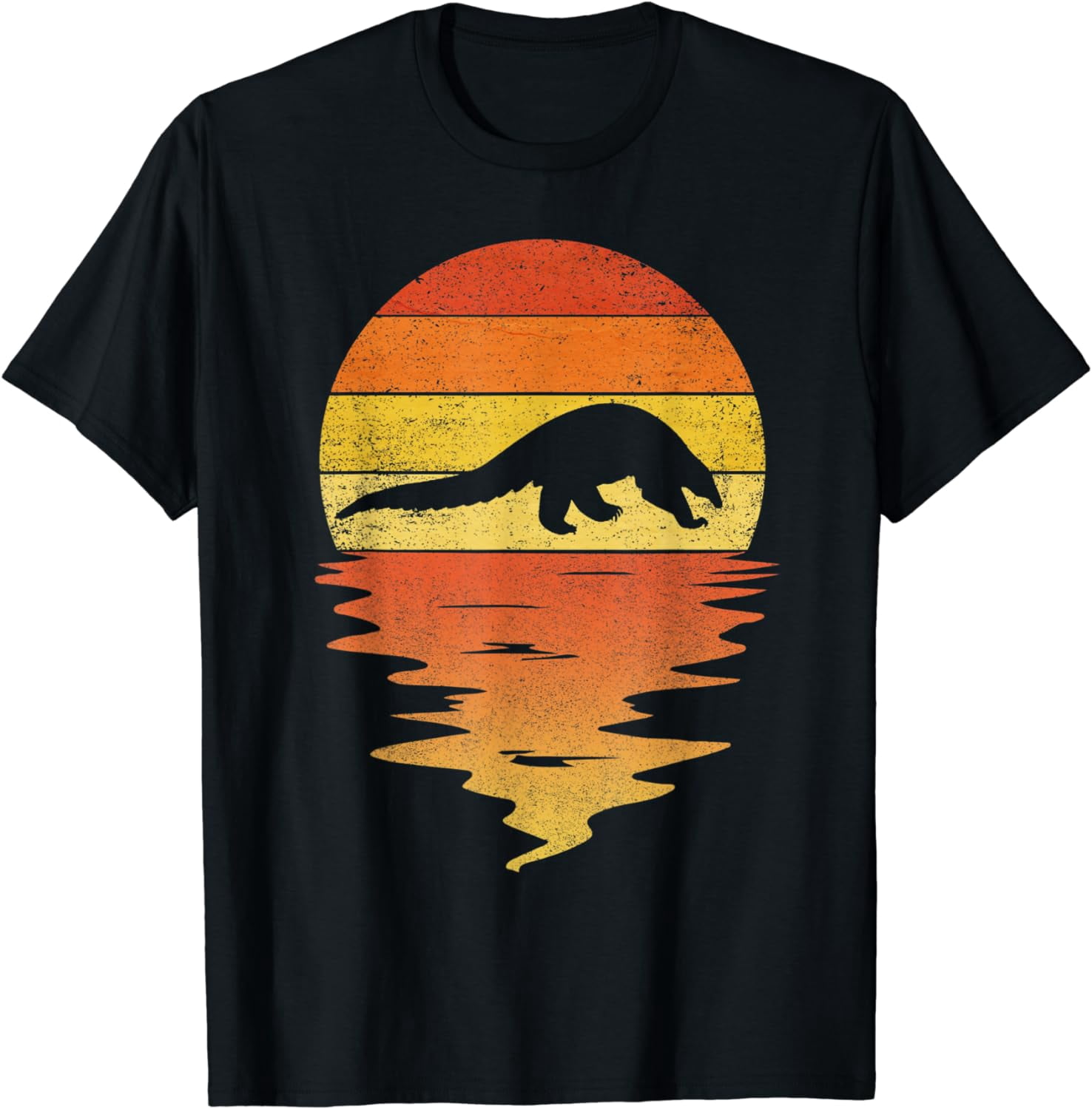 Pangolin shirt retro sunset 70s vintage Pangolin T-Shirt - Walmart.com