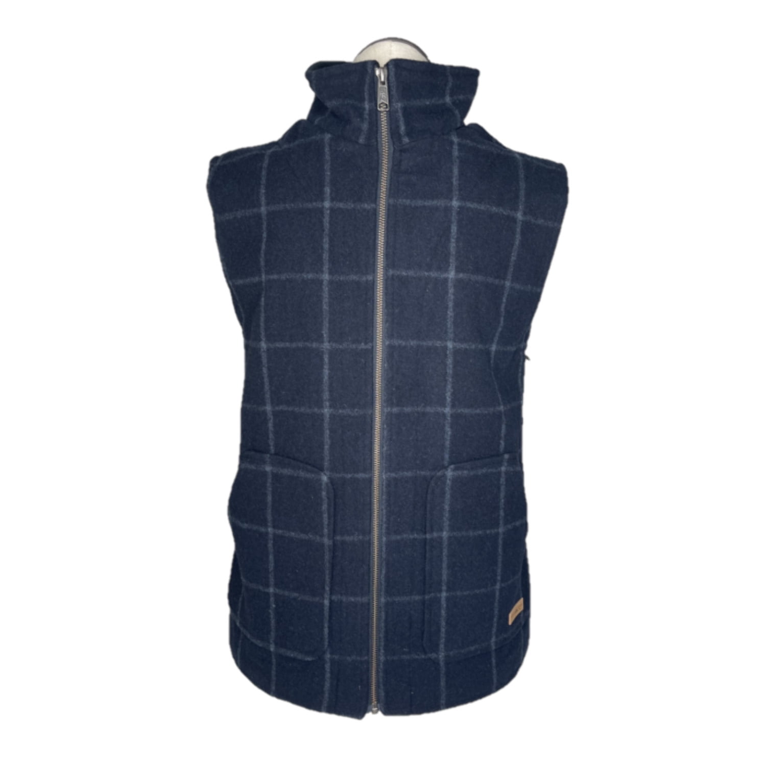 Panhandle Men's Plaid Wool Indigo Blue Vest DM98C01465 - Walmart.com