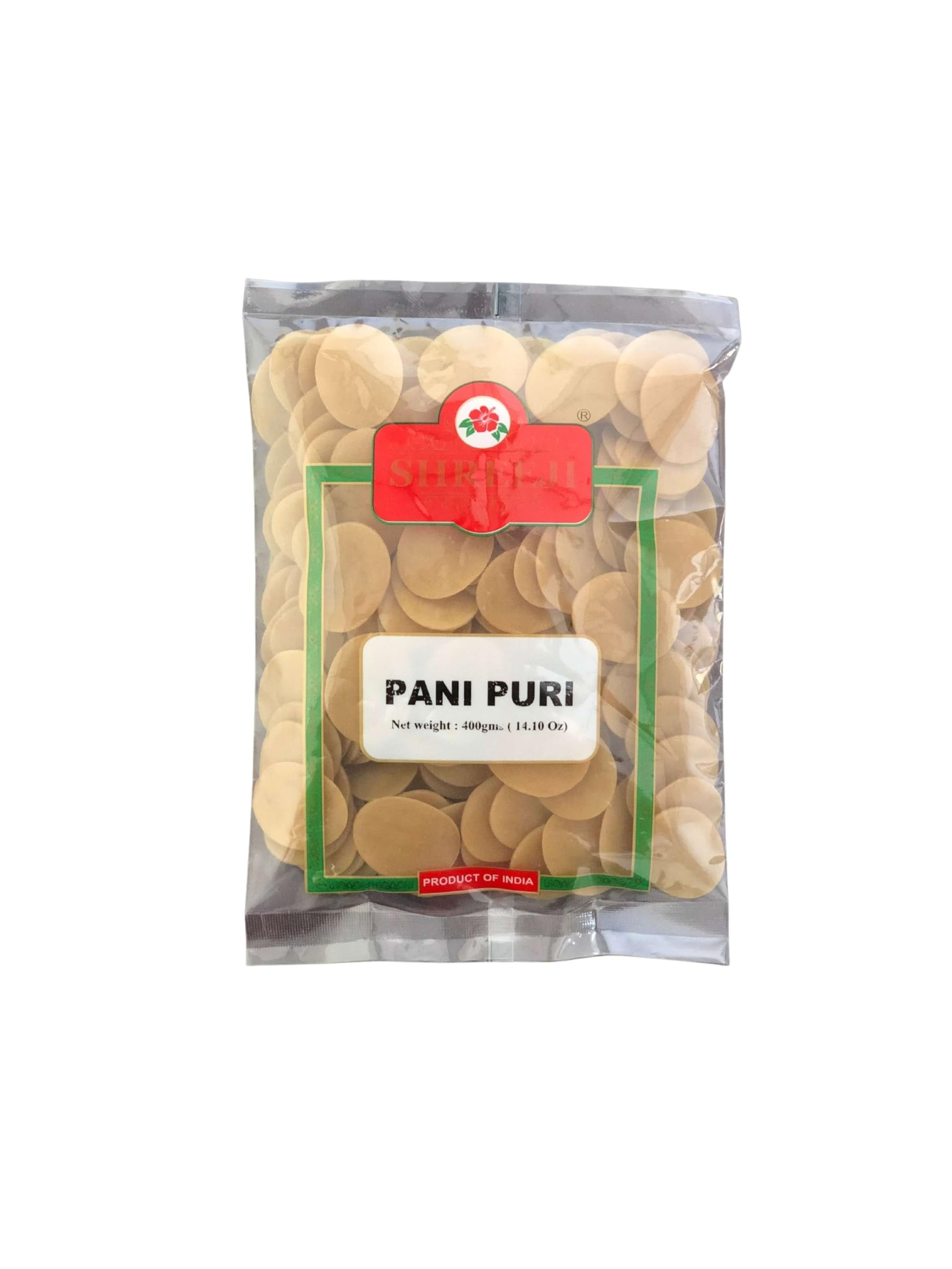 Pani Puri 400g/ 14.10 Oz | Ready to Fry | Flat Pani Puri Coins | Gol ...