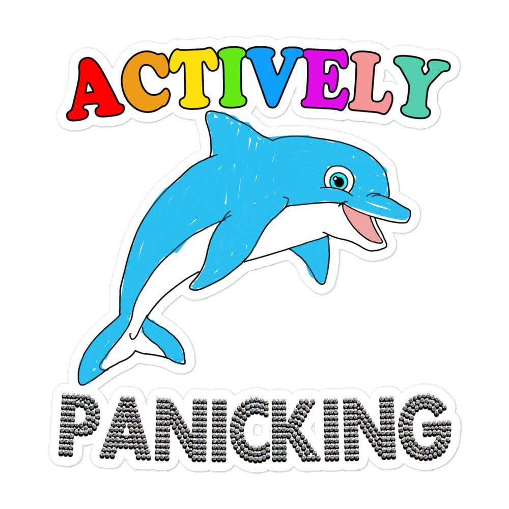 Panicking Bubble-Free Stickers Vinyl Decal Cute Sticker Aesthetic ...