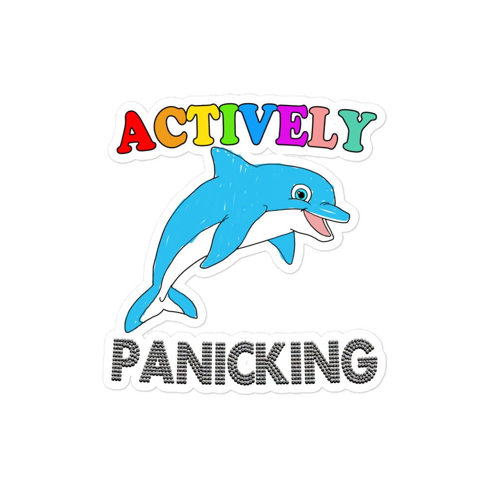 Panicking Bubble-free stickers vinyl decal cute sticker aesthetic ...