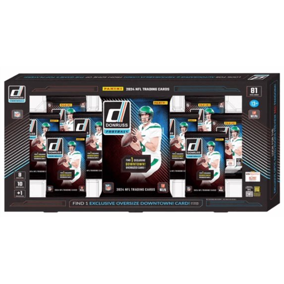 Panini 2024 Donruss NFL Trading Card Bundle, 8 Packs, 80 Cards ...