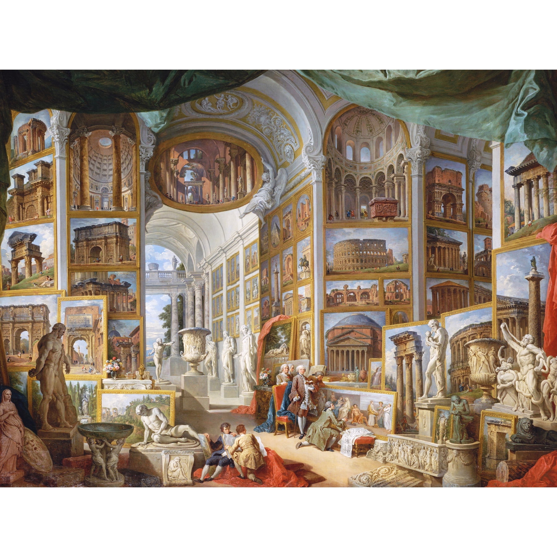 Panini Ancient Rome Monuments Allegory Painting Extra Large Art Print ...