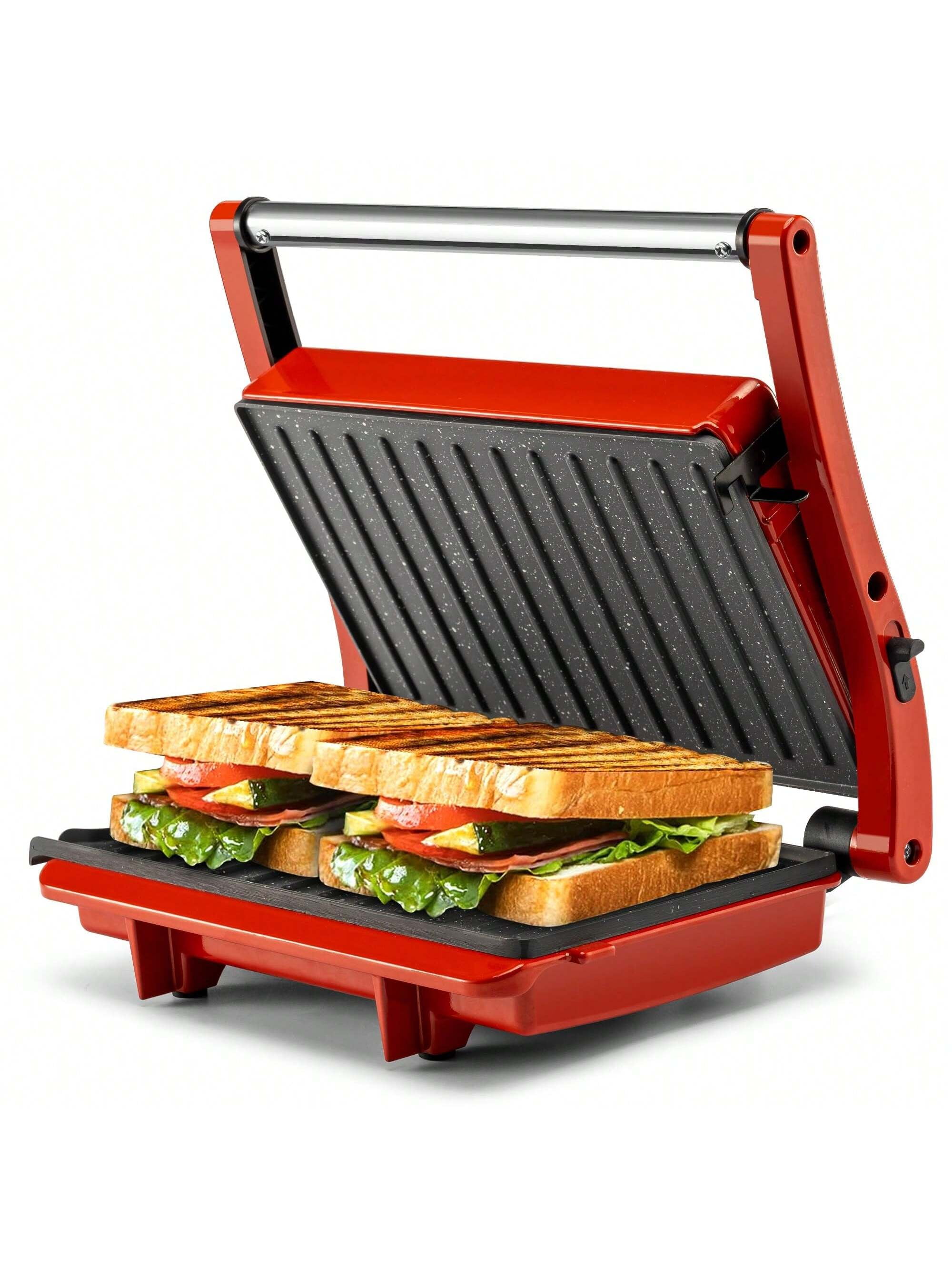 Panini Grill Press Sandwich Maker, Panini Press With Locking Lid And ...