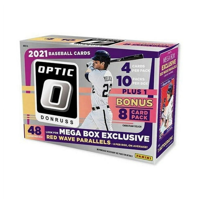 Panini MLB 2021 Donruss Optic MEGA box trading cards - Walmart.com