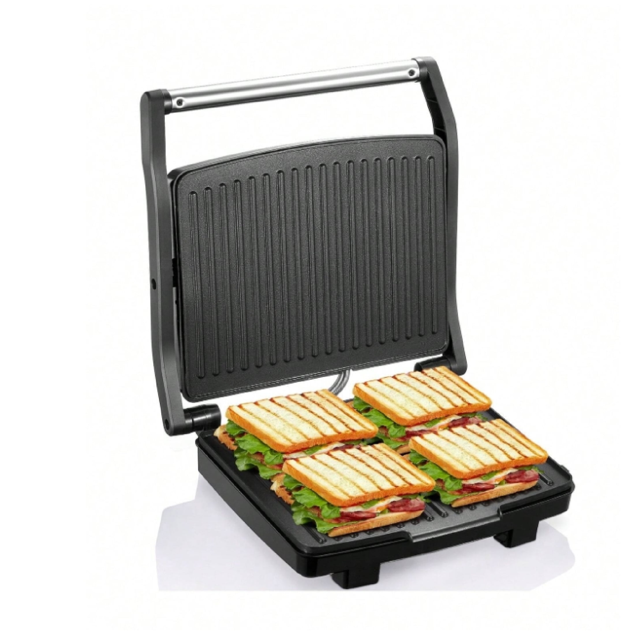 Panini Press Grill, Gourmet Sandwich Maker, Electric Indoor Grill With ...