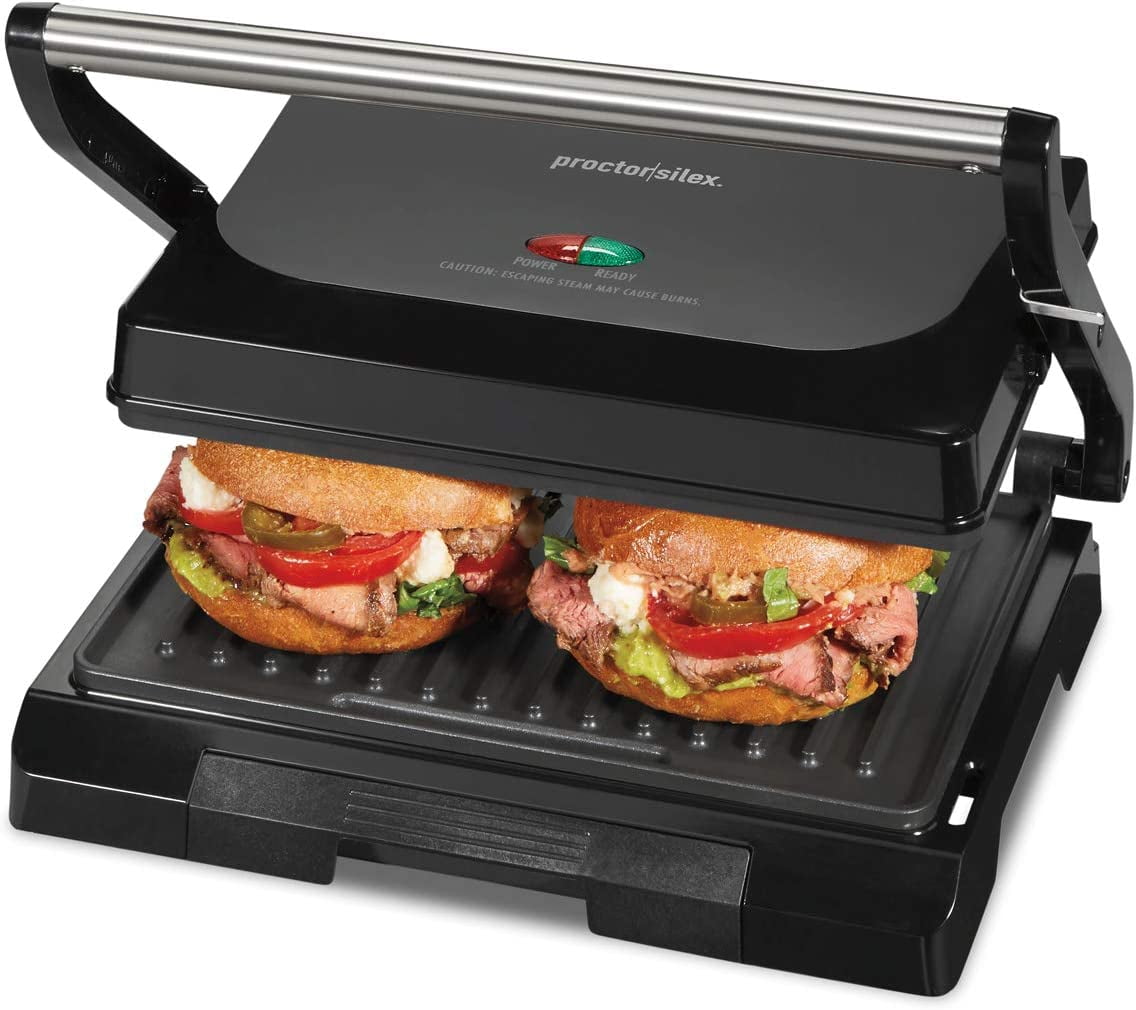 Panini Press Sandwich Maker and Electric Indoor Grill, 1000 watts, Easy ...