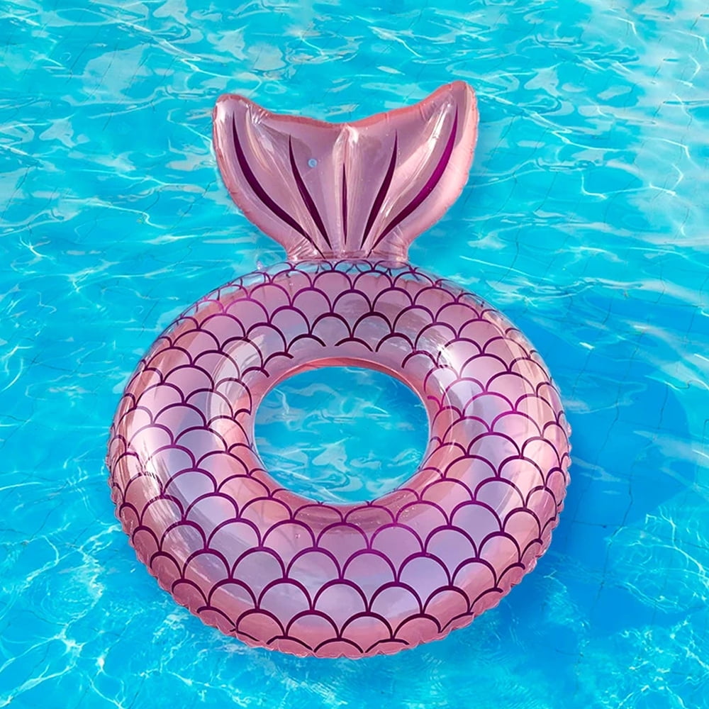 Panliya is beautiful 1pc Inflatable Mermaid Swim Ring Fishtail Backrest ...
