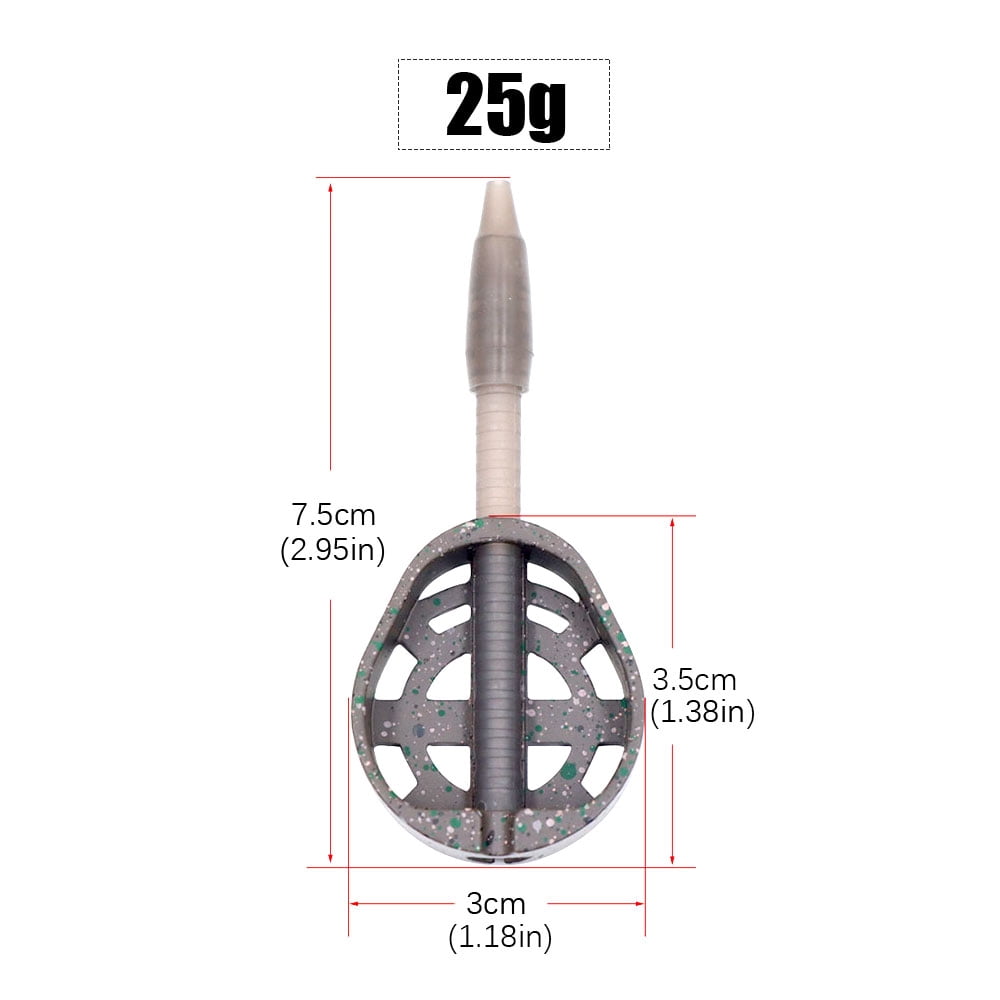 Panliya is beautiful 25g/35g Carp Fishing Tools Method Feeder Fishing ...