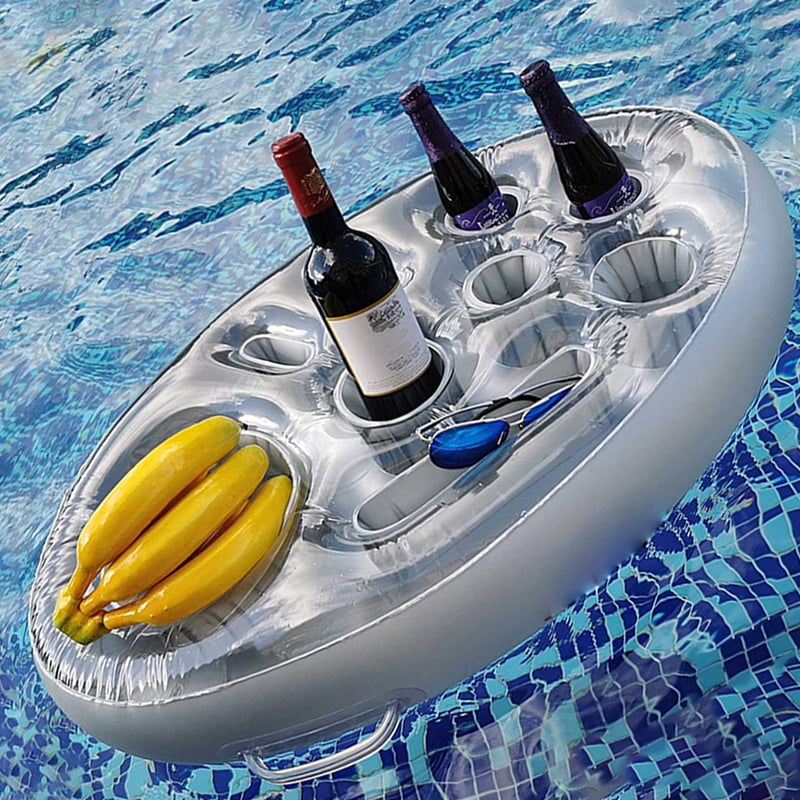 Panliya is beautiful Inflatable Pool Float Beer Drinking Cooler Table ...