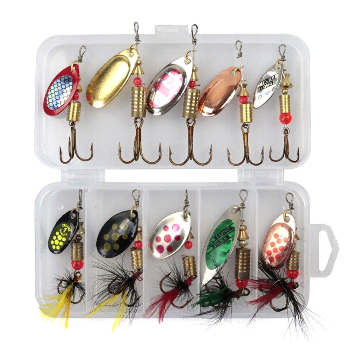 Panliya is beautiful Metal Spoon Spinner Lure 2 to 8g 3.5g 10pcs/Lot ...