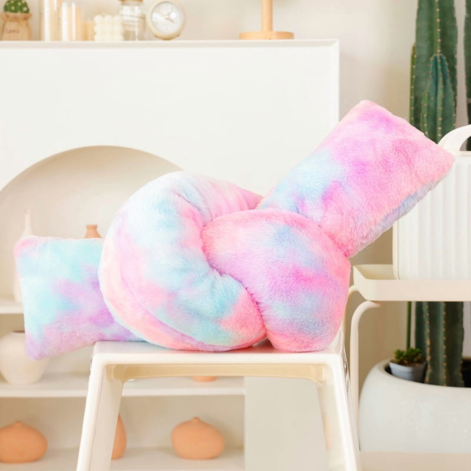 Panna Vibrant Tie Dyed Plush Star Cushion, Perfect Plushie for Adding a ...