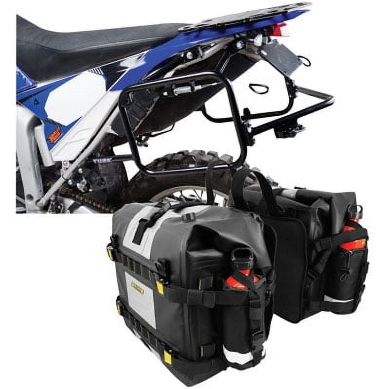 Pannier Racks with Nelson Rigg Hurricane Dry Saddlebags Black For ...