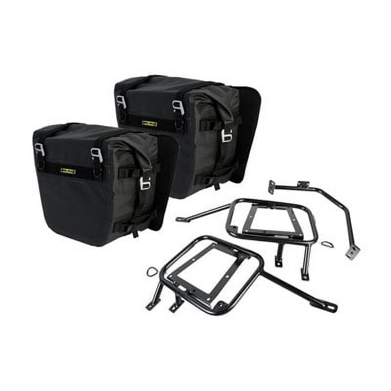 Pannier Racks with Nelson Rigg Sierra Dry Saddlebags Black For Honda ...