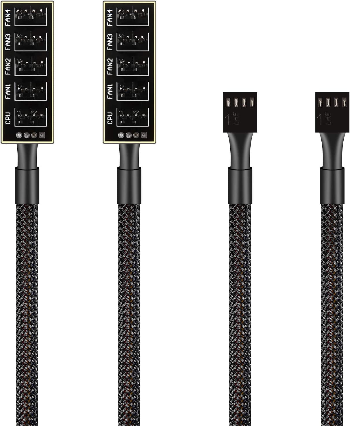 PANO-MOUNTS PWM Cooling System Fan Hub Cable, 4Pin CPU Case Fan ...