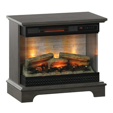 Duraflame 3D Black Infrared Electric Fireplace Stove with Remote ...